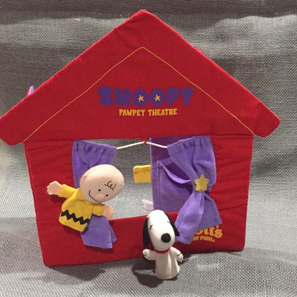 Toys | Snoopy Finger Pawpet Theatre Set | Poshmark